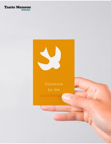 Cartes de Confirmation "Colombe" (Personnalisable) - Tante Menoue